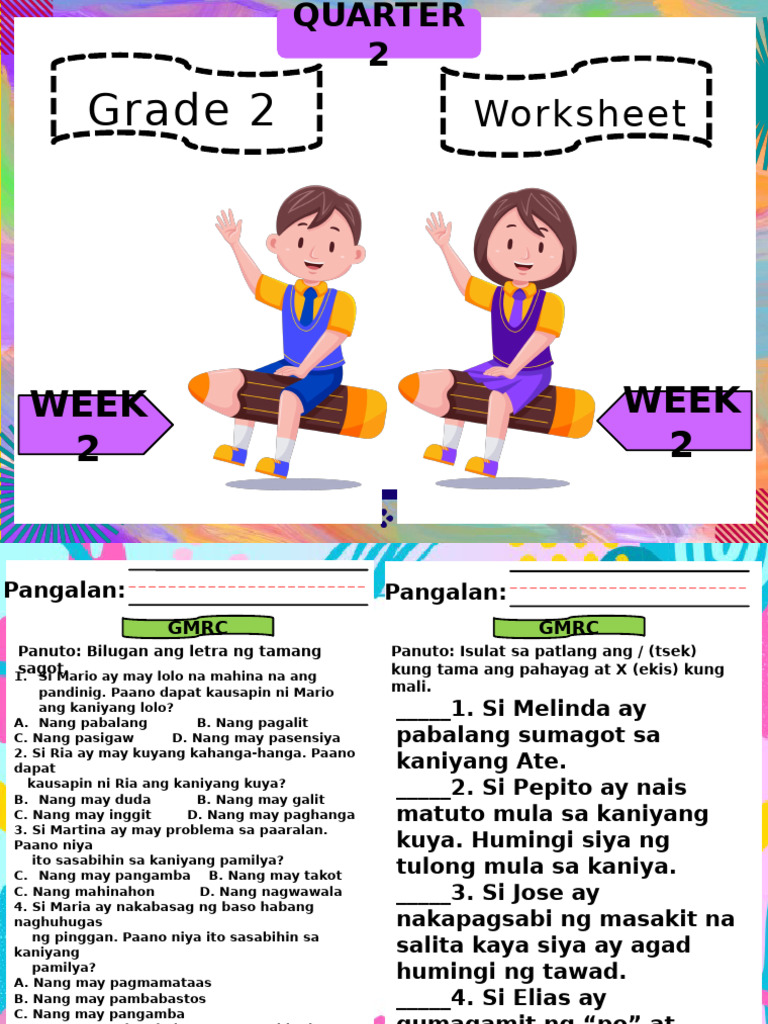 Week2 Worksheets | PDF