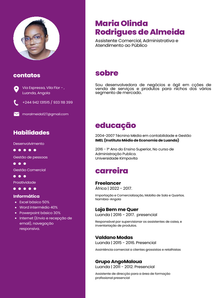 CV Maria Almeida | PDF