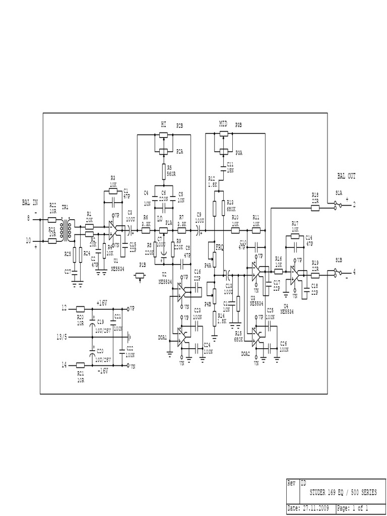 169 EQ 500 Schematic | PDF