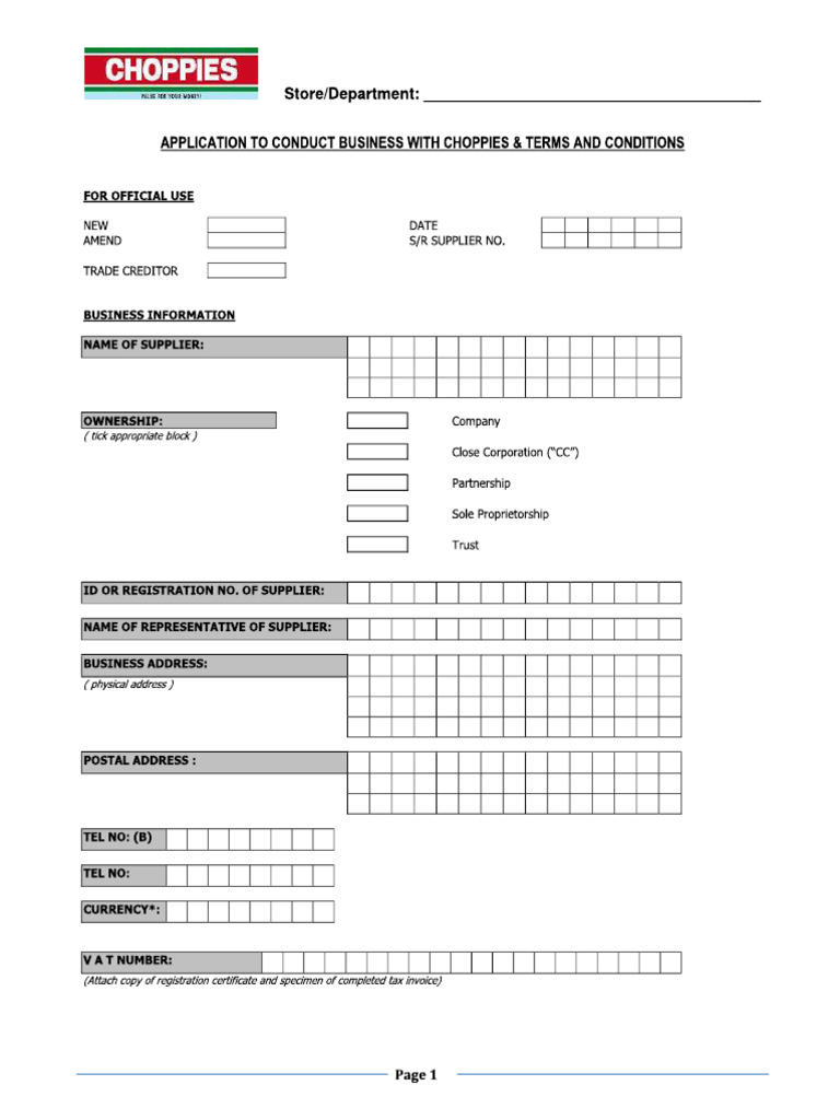 Choppies Supplier | PDF