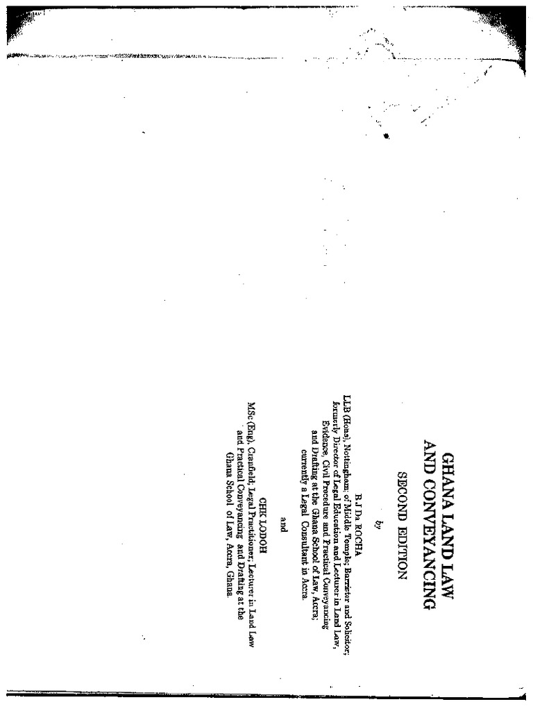 Ghana Land Law Da Roja 2 | PDF