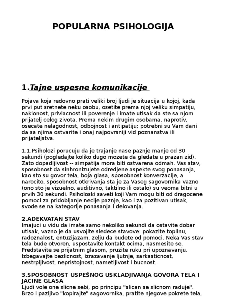 Popularna Psihologija | PDF