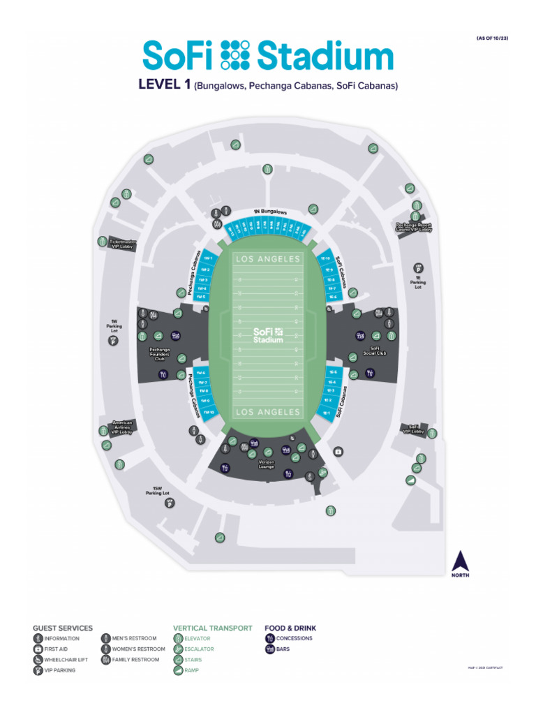 SoFi Stadium Plans 1023 Level1 A88a8da610 | PDF