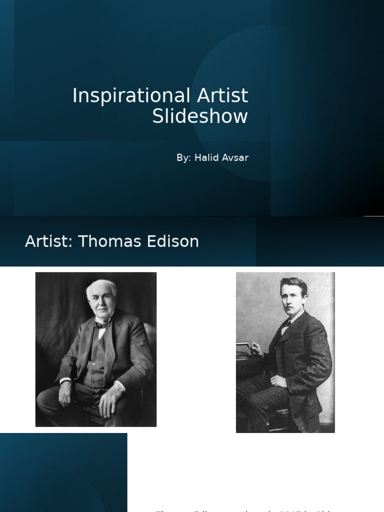 Inspirational Artist Slideshow | PDF