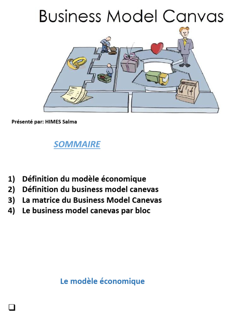 Exemple de Business Model Canevas | PDF | Modèle d'entreprise | Business