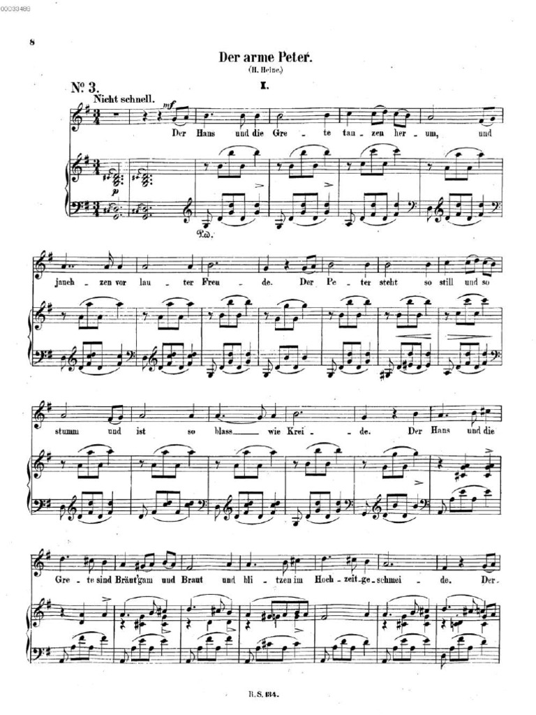 Der Arme Peter, Op. 53 (Schumann) | PDF