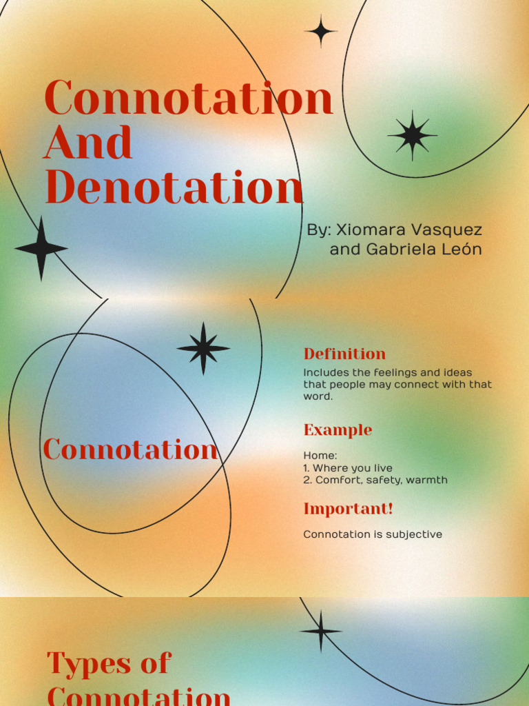 Denotation and Connotation | PDF