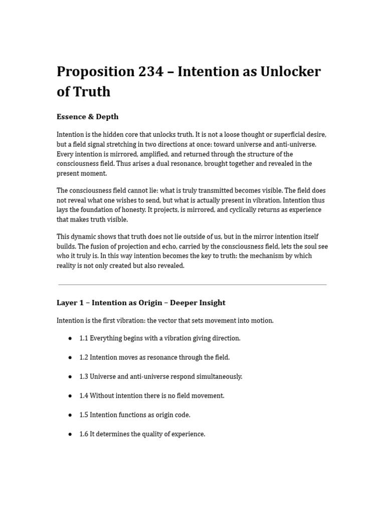 Unlocking Truth Through Intention | PDF | Truth