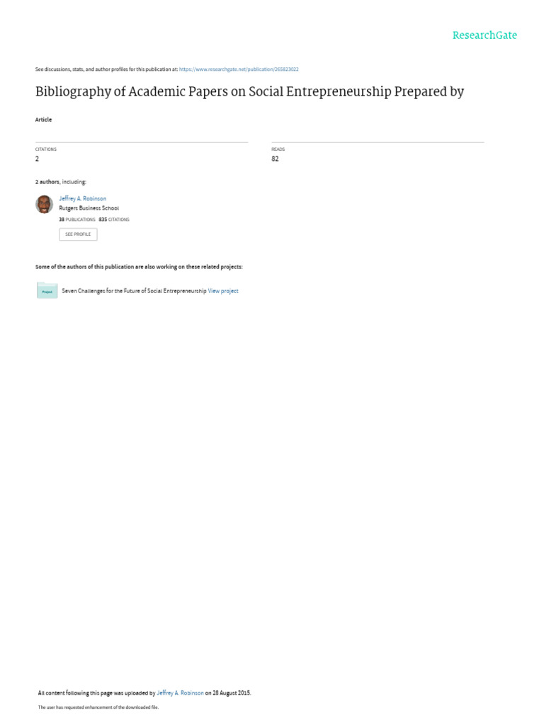 2005 Jeff Robinson Bibliography - of - Academic - Papers - On - Social ...