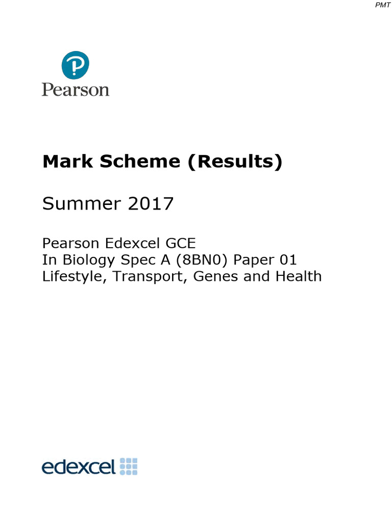 downloadBiologyA LevelPast PapersEdexcel AAS Paper 1June20201720MS20 ...