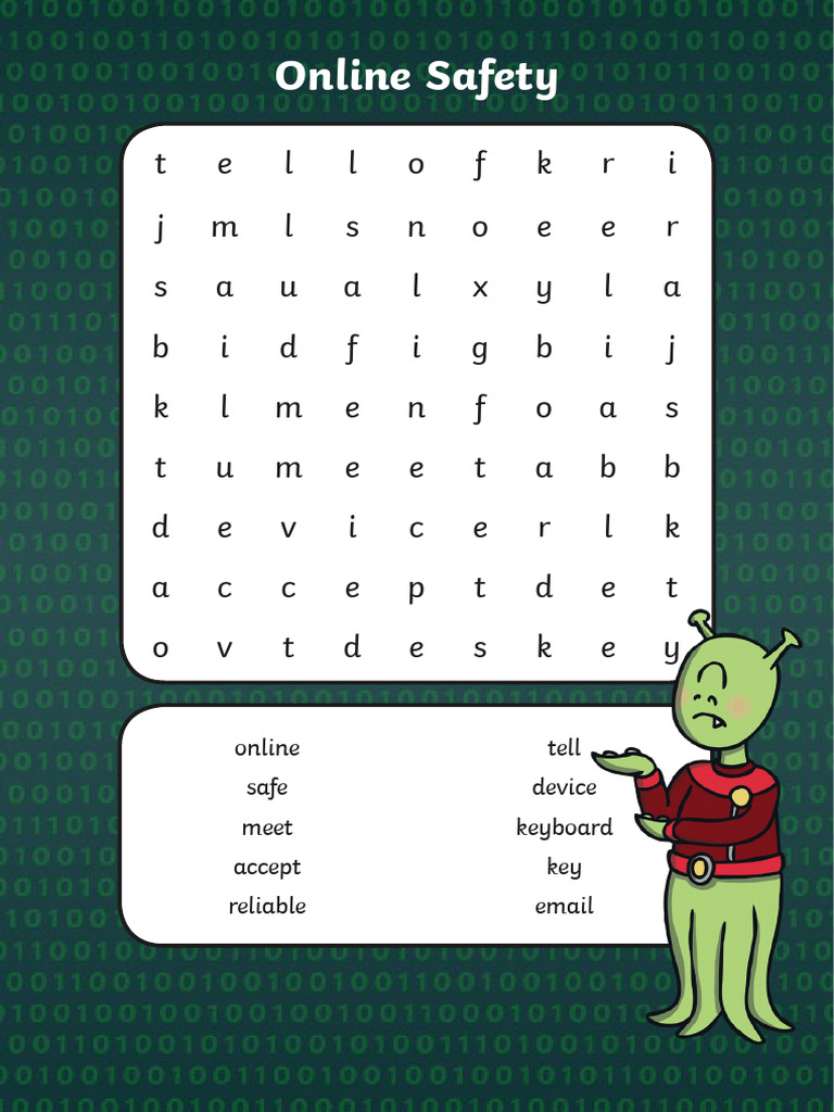 Computing Online Safety Word Search | PDF