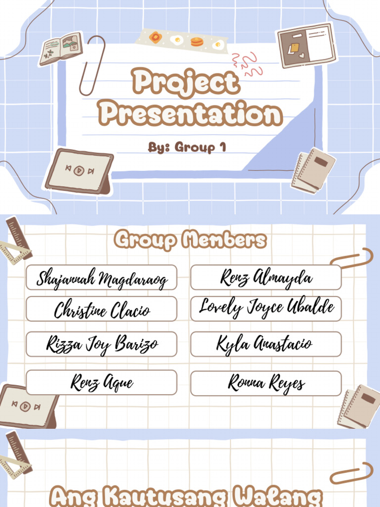 Blue and Brown Cute Pastel Plaid Group Project Presentation - 20250919 ...