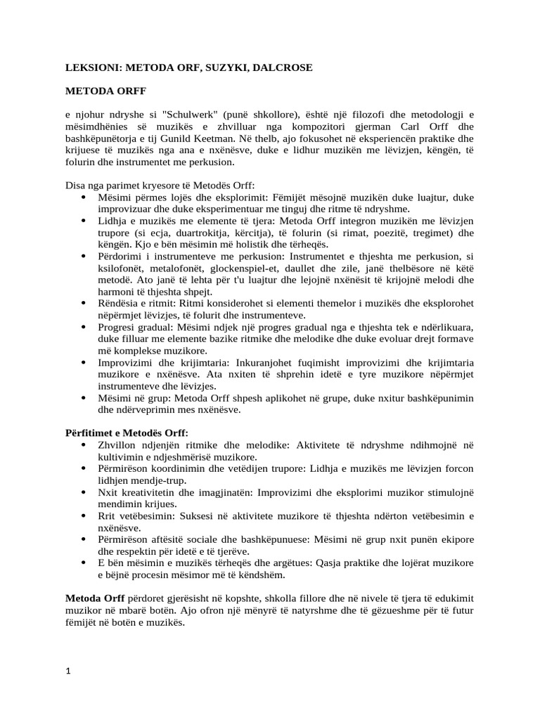 4 Metodat Muzikore 2 | PDF
