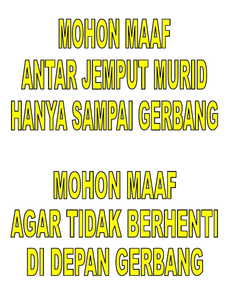 Rambu Di Gerbang | PDF