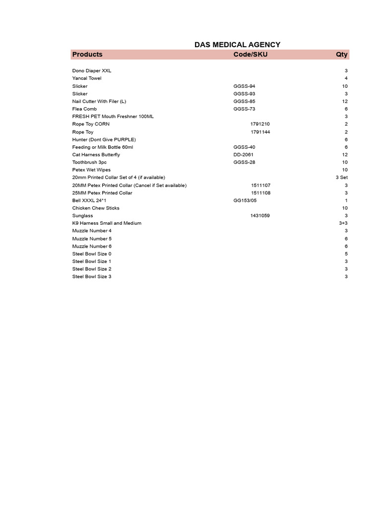 Purchase Order - Sheet3 (1) | PDF