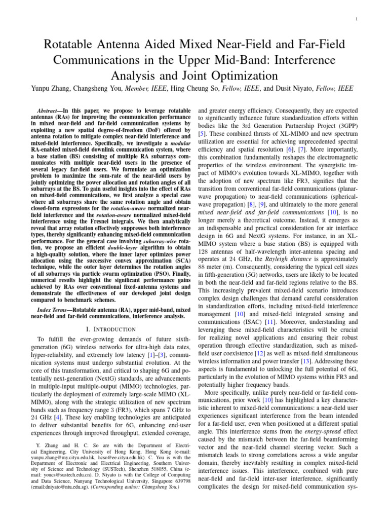 Rotatable Antenna Aided Mixed Near-Field and Far-Field Communications in the Upper Mid-Band ...