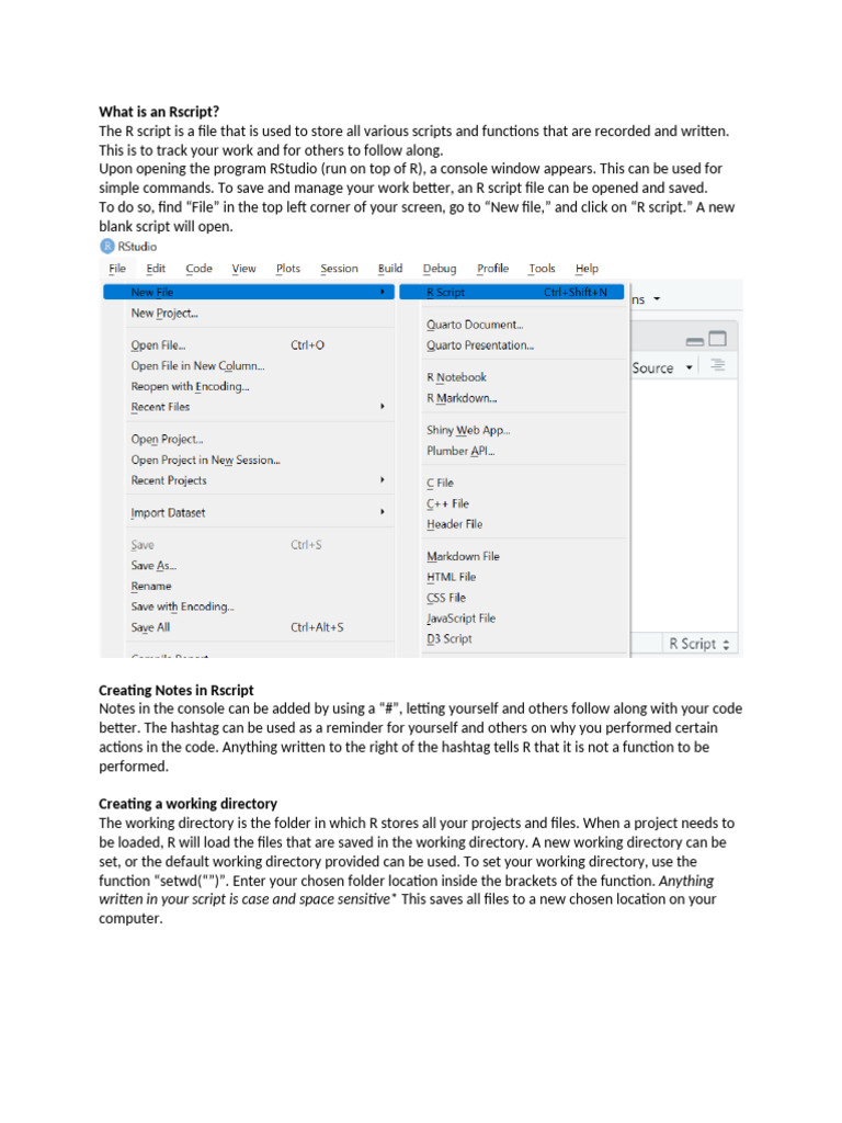 Creating and Saving Rscript | PDF