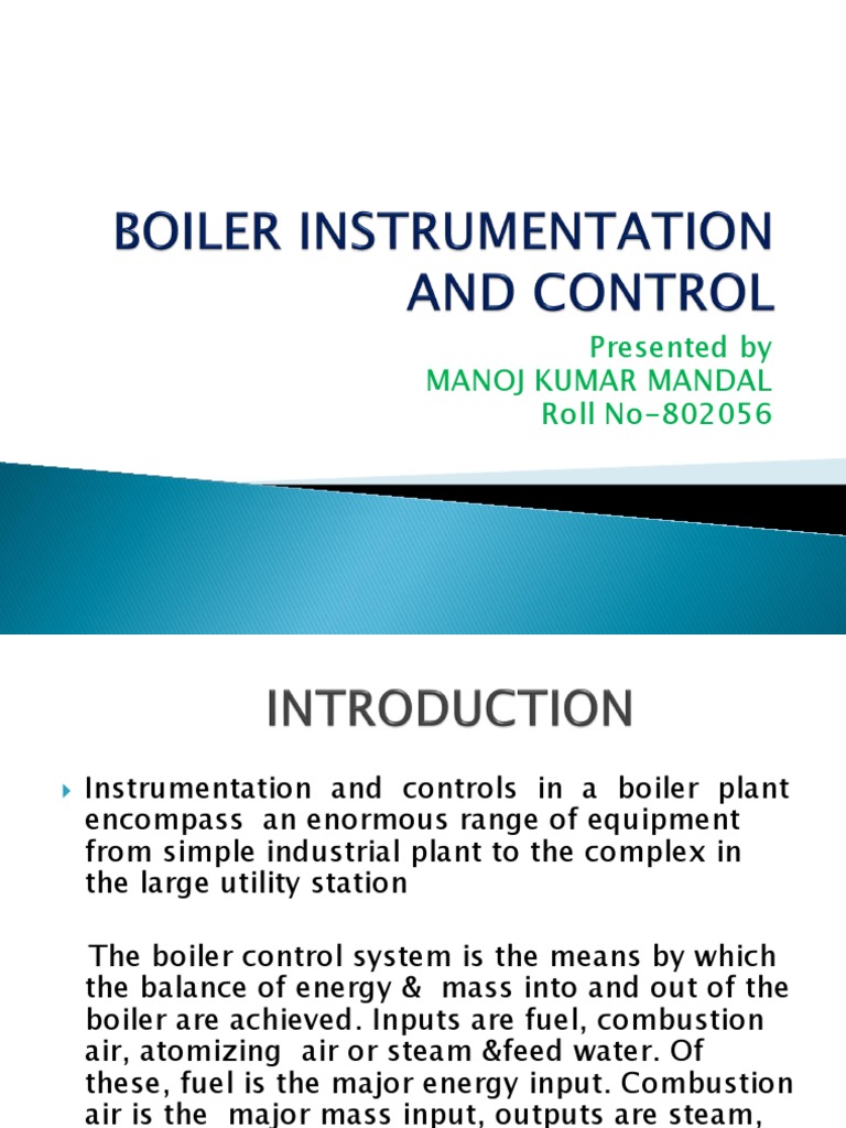 Boiler Instrumentation And Control Present Ti On Pdf Boiler