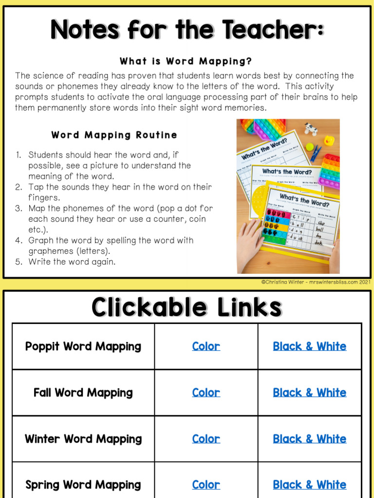 Word Mapping Activities | PDF