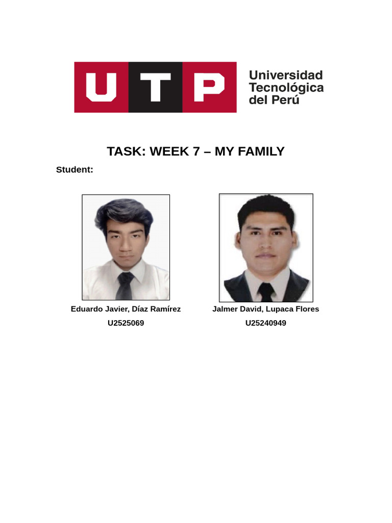 Week 07 - My Family | PDF