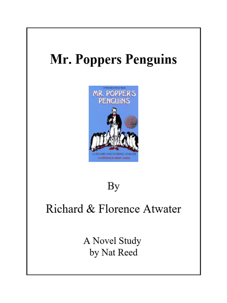 MR Poppers Penguins Novel Study PreviewChapter1 | PDF | Linguistics