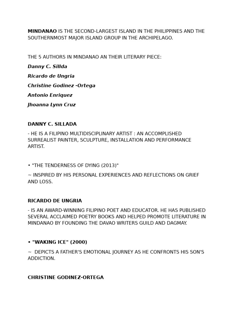 Danny C. Sillada: A Multidisciplinary Artist | PDF