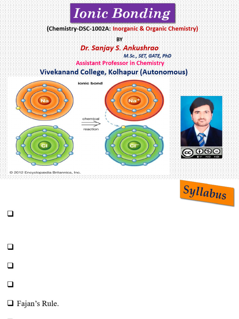 1- ionic solid | PDF | Ion | Ionic Bonding