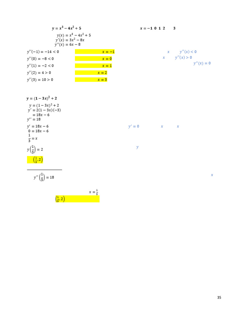 Second Derivative Test for Functions | PDF | Calculus | Mathematical ...