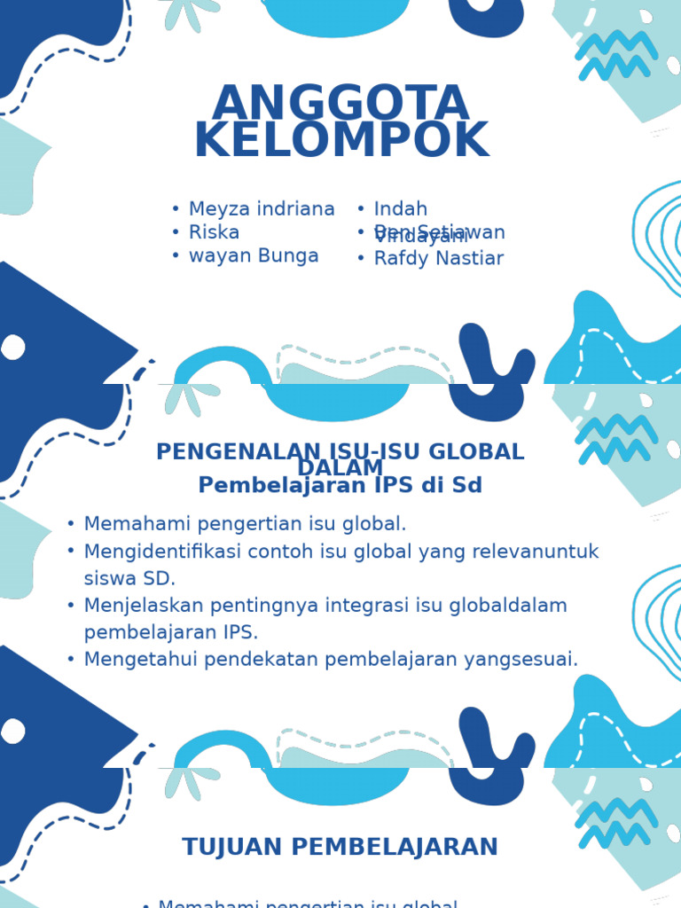 Isu Global dalam Pembelajaran IPS SD | PDF
