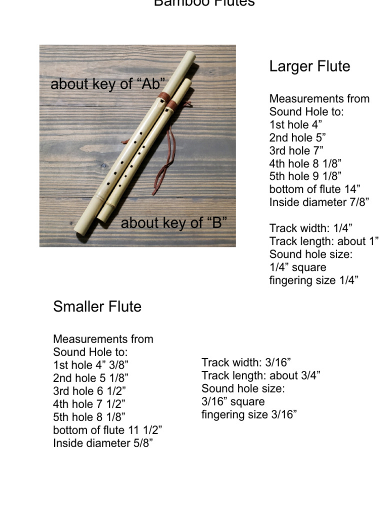 Bamboo Flutes From Video | PDF