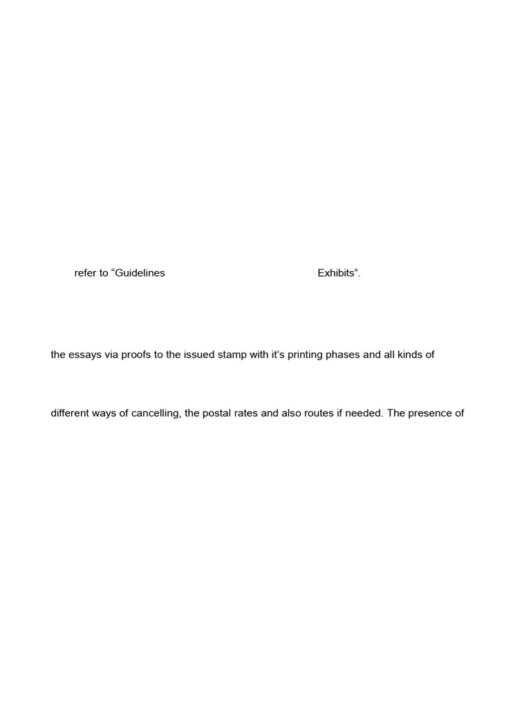 Traditional Philately Exhibit Guidelines | PDF | Postage Stamp | Philately