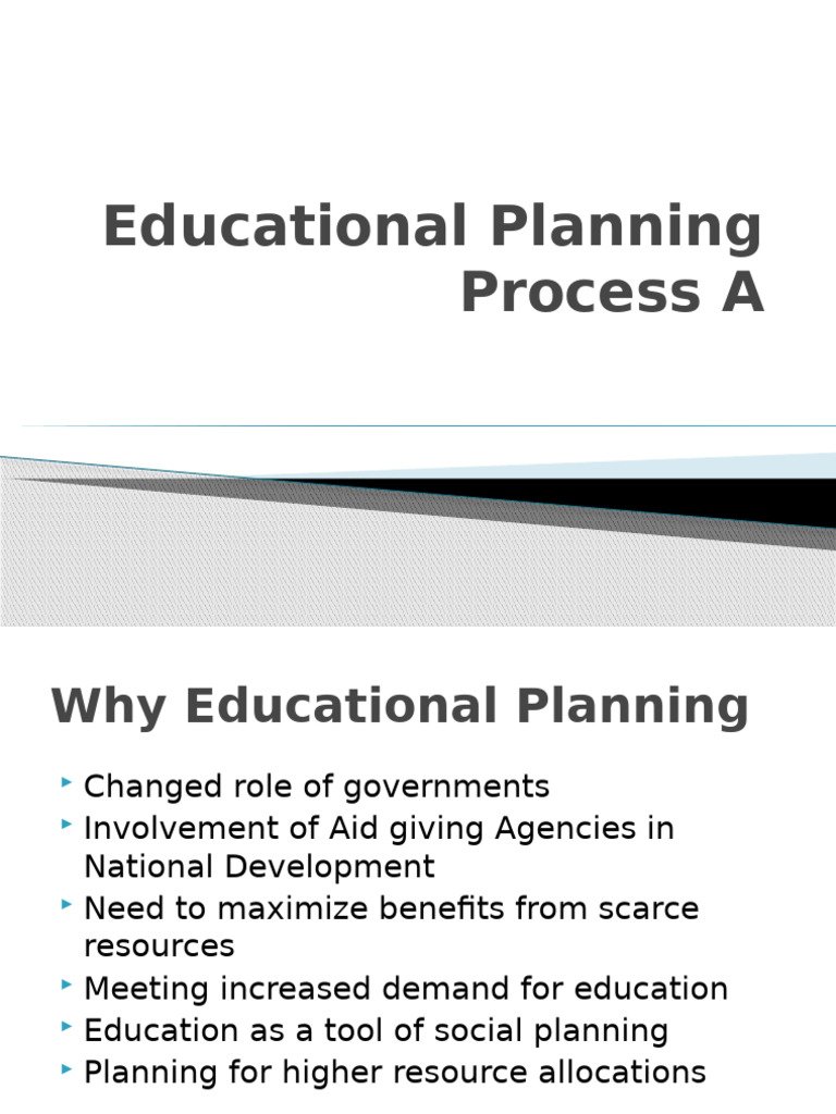 Educational Planning Process A | PDF | Evaluation | Statistical ...