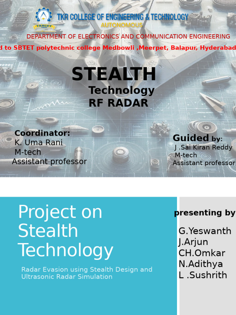 Stealth Technology Project Presentation | PDF | Radar | Transmitter