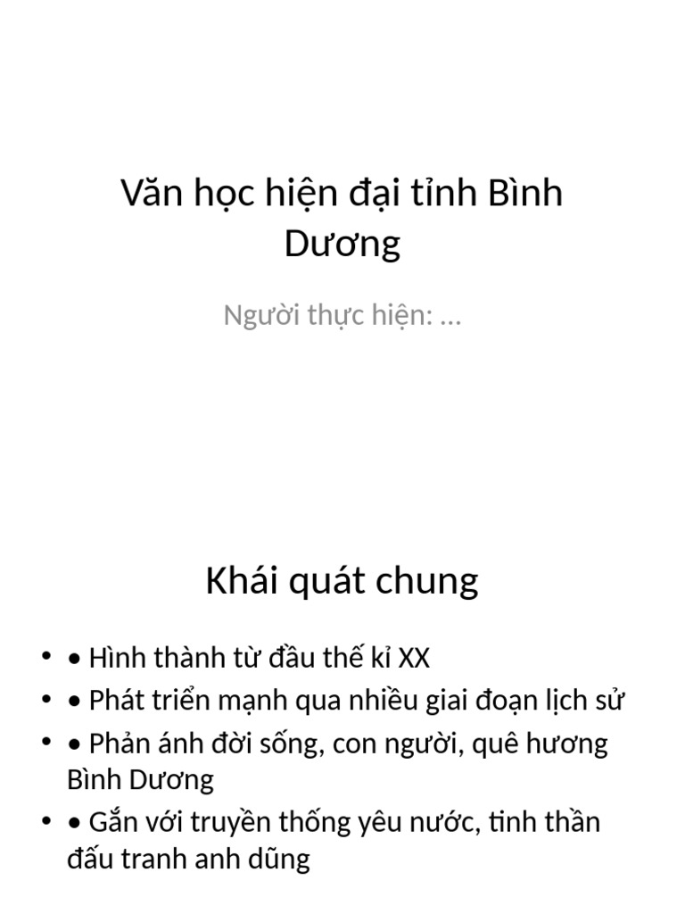 Van Hoc Hien Dai Binh Duong | PDF