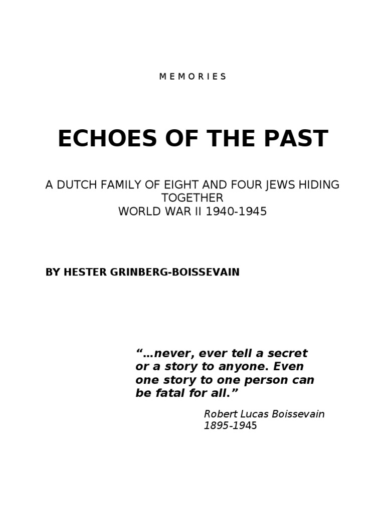 Echoes of The Past | PDF | Netherlands | Nazi Germany
