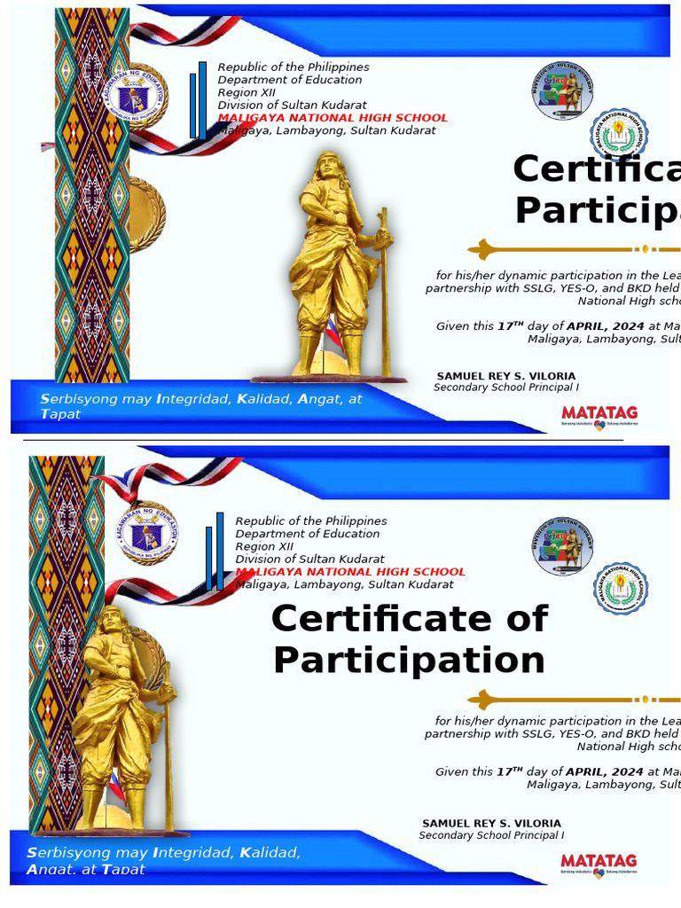 CERTIFICATES of Participants | PDF