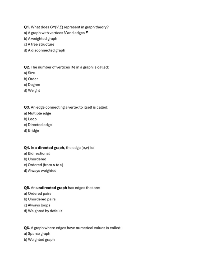 Graph | PDF | Vertex (Graph Theory) | Graph Theory