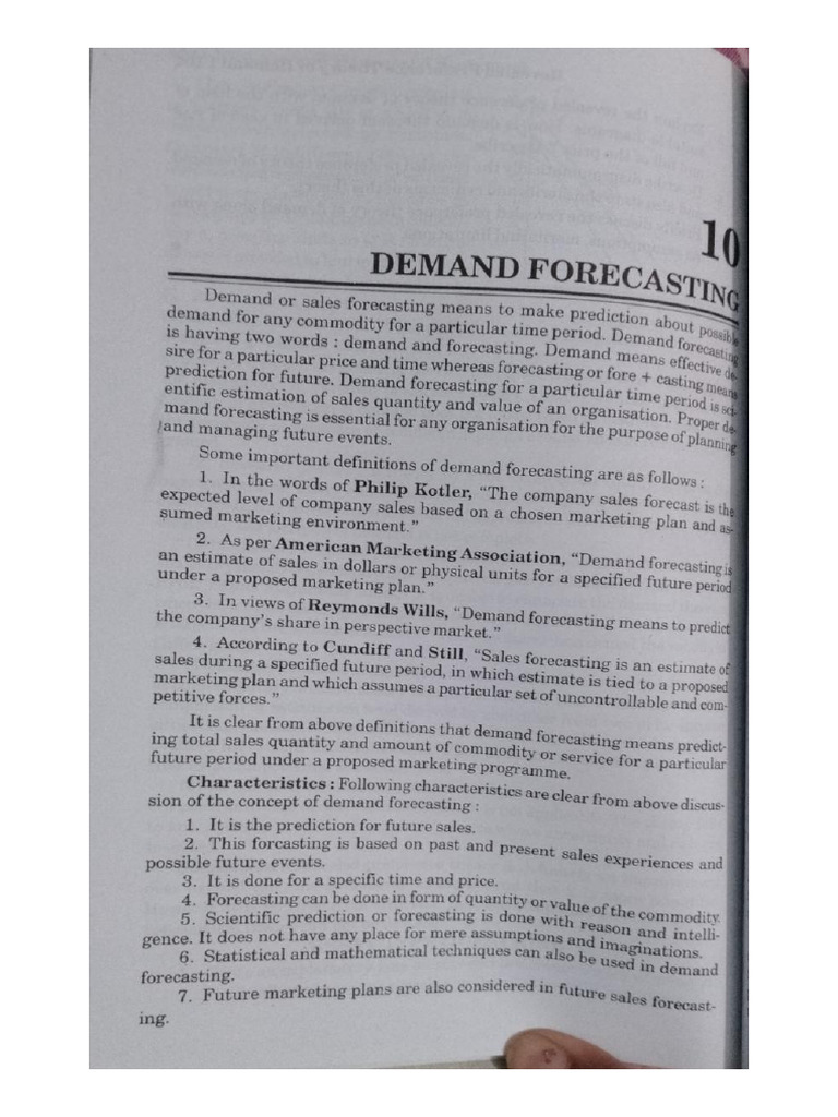 ME Demand Forecasting | PDF