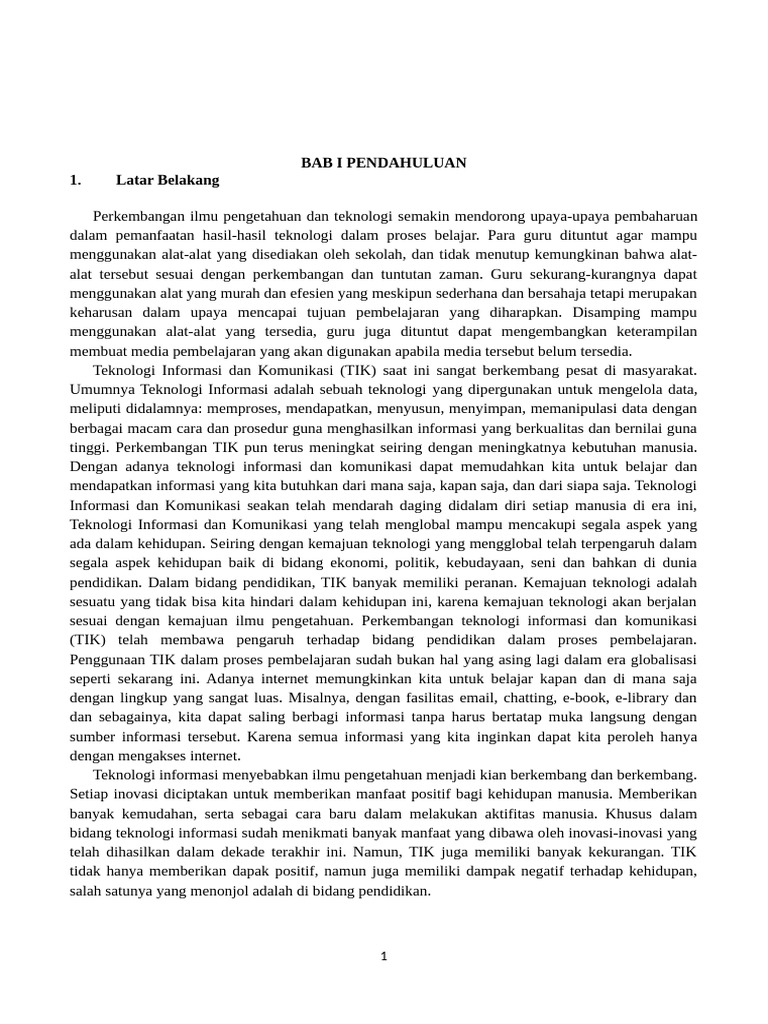 Isi Makalah Tik Azis Nur | PDF