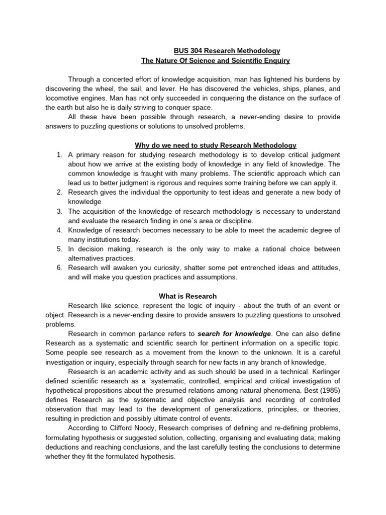 Understanding Research Methodology Basics | PDF | Experiment ...