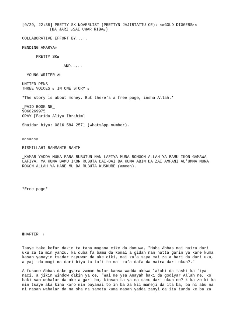 Gold Digger's. Free Page's | PDF