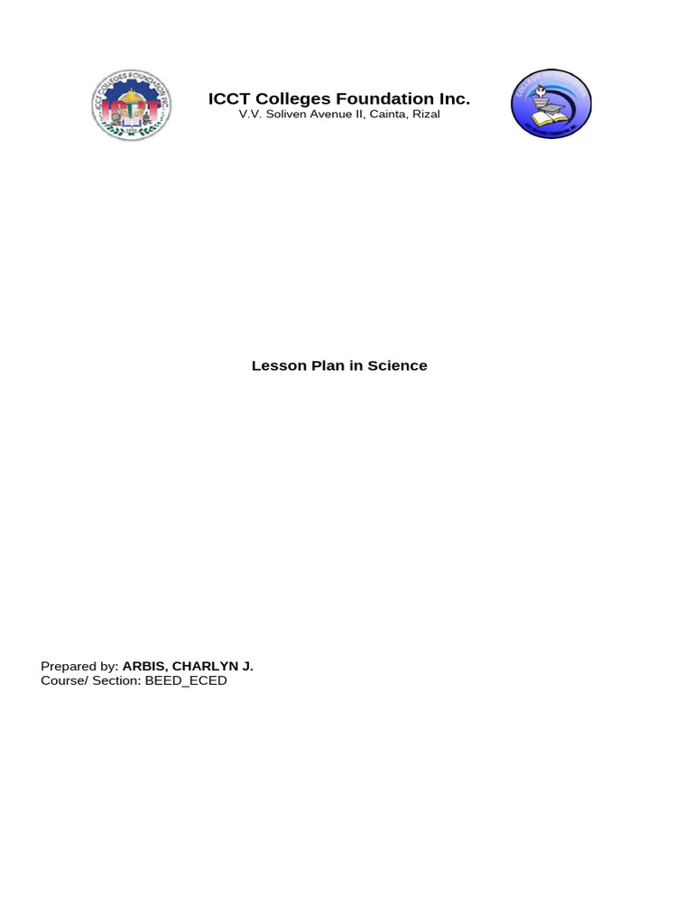 Lesson Plan in Science Types of Weather 2 | PDF | Weather | Lesson Plan