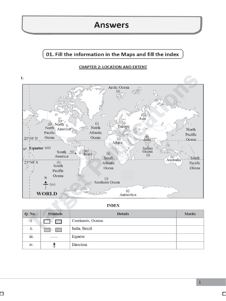 Std. 10th (English Medium) - Geography - Solutions of Maps and Graph ...