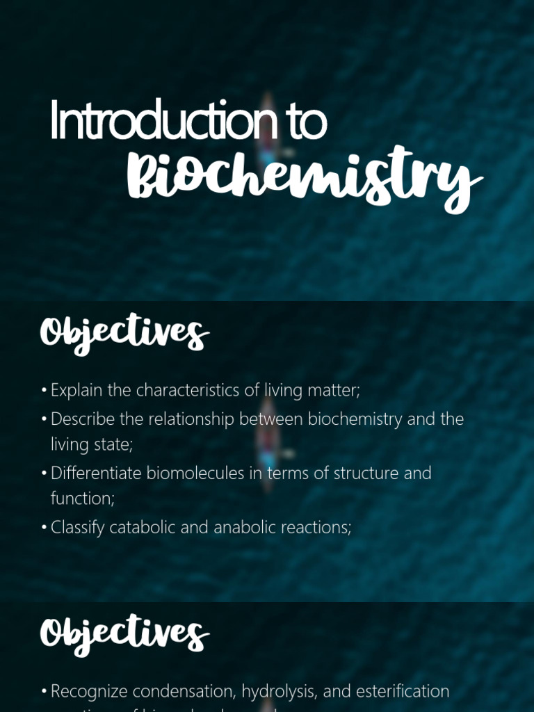 1.0 Intro To Biochemistry | PDF | Carbohydrates | Enzyme
