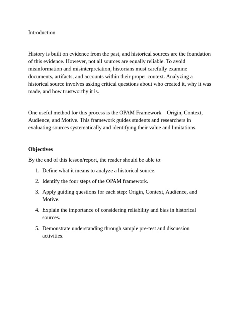 How To Analyze A Historical Source | PDF | Propaganda | Historian