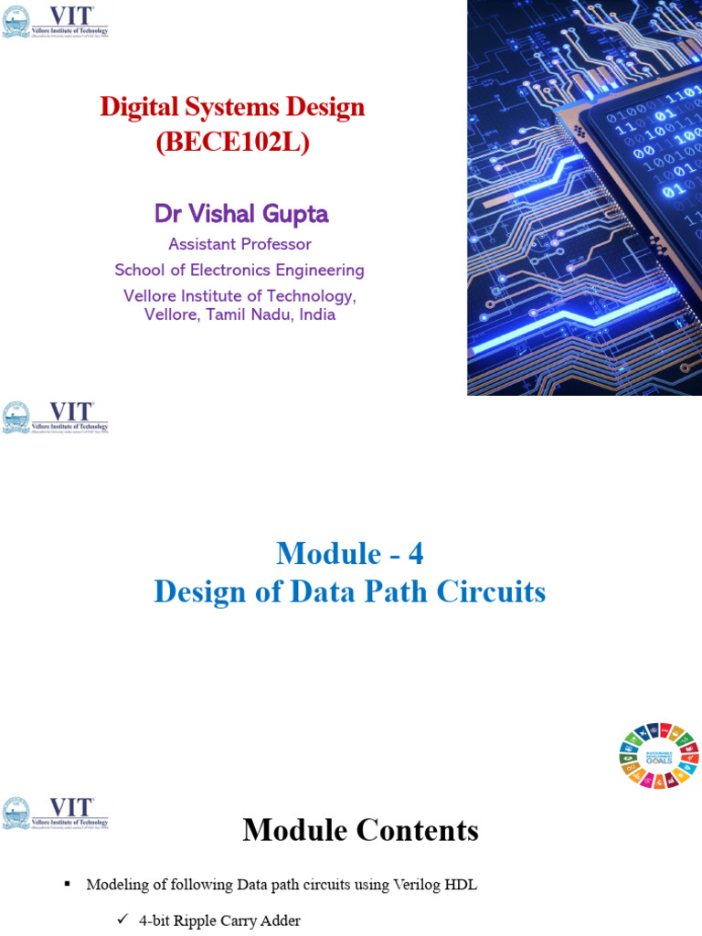 Data Path Circuit Design in Verilog | PDF | Binary Coded Decimal ...