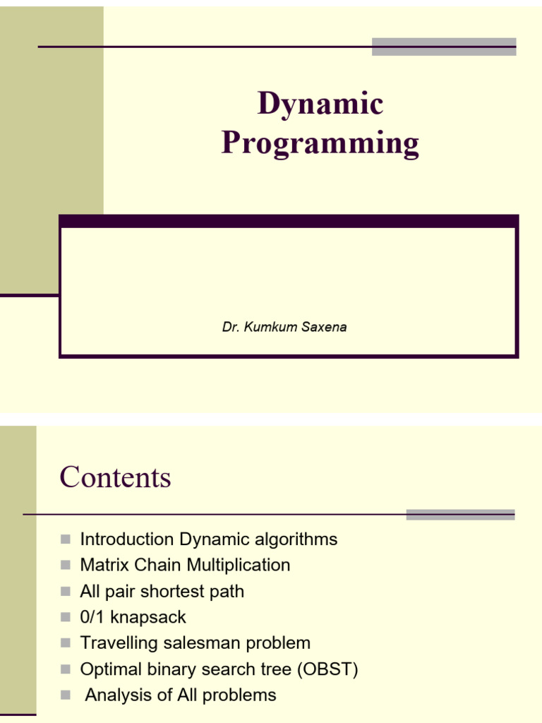 DP- Matrix Chain Multiplication (1) | PDF | Dynamic Programming ...