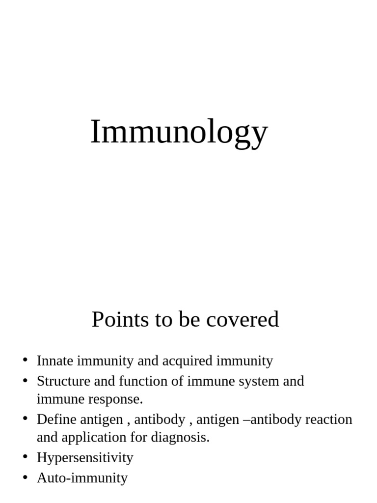 Immunology | PDF