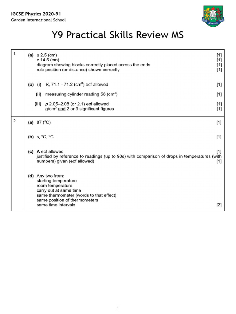 Alternative To Practical PPQs MS | PDF