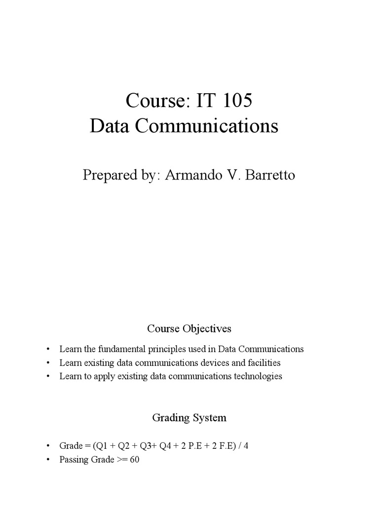 Data Comms Part 1 | PDF | Error Detection And Correction ...